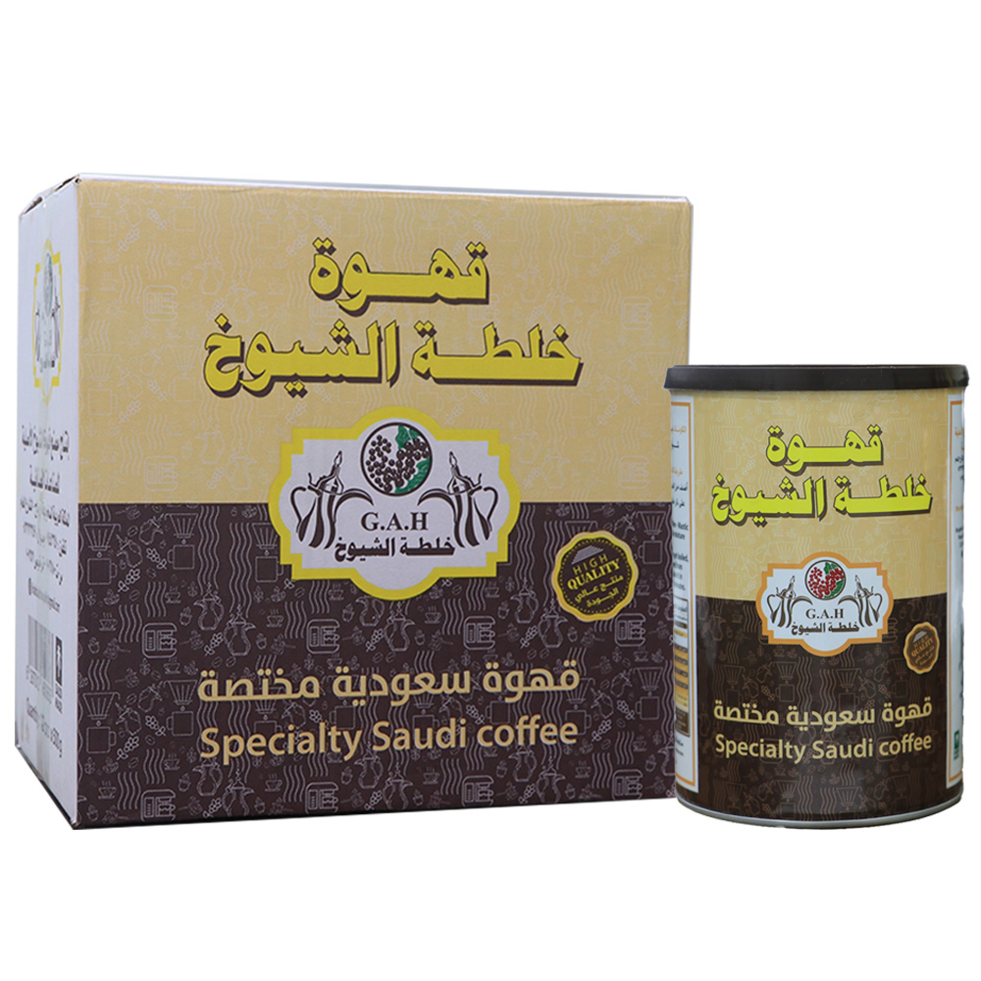 Carton of Saudi specialty coffee, 12 x 500 grams