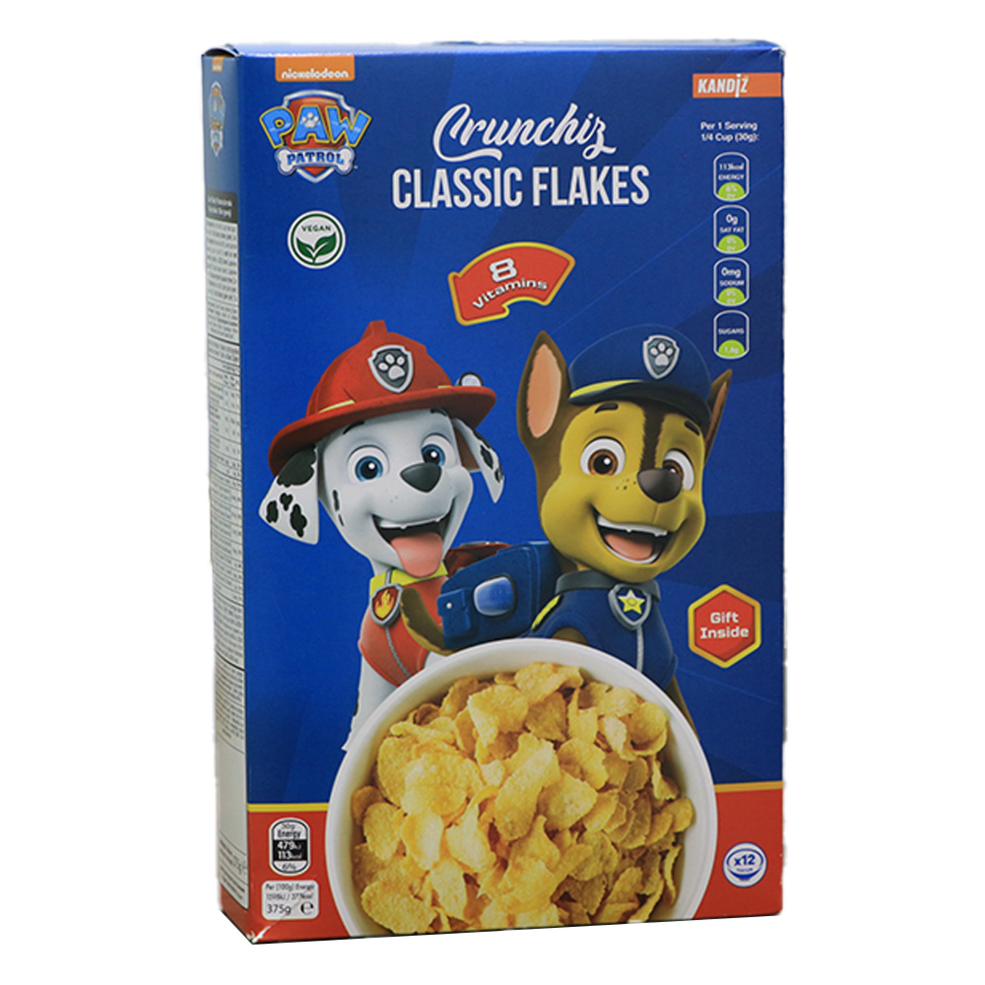 Crunchies Raw Patrol Classic Flakes Breakfast Cereals 375g