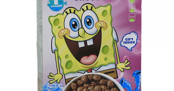 Spongebob Squarepants Crunchy Coco Pops Breakfast Cereals 375g